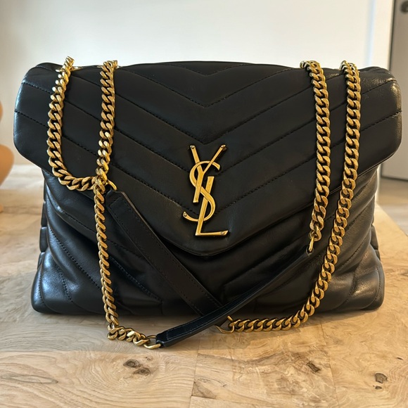 Yves Saint Laurent | Bags | Loulou Medium Ysl Shoulder Bag In Quilted ...
